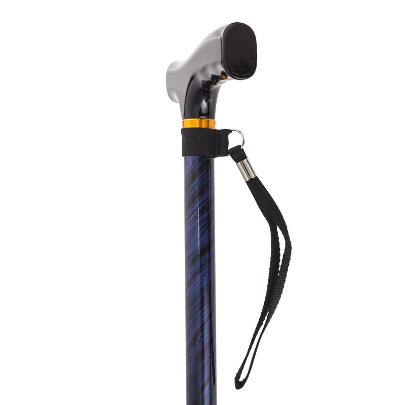 Cyclone Blue T-Handled Cane with Strap | Health and Care