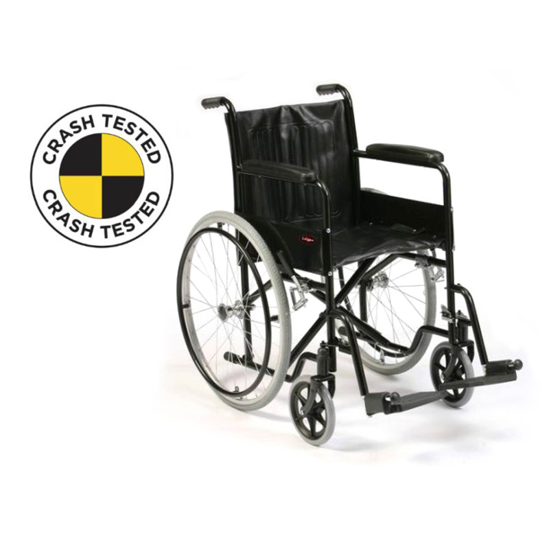 Drive Medical S1 Crash-Tested Self-Propelled Steel Wheelchair | Health ...