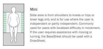 Etac SatinSheet Double 2D Two Direction Mini Base Sheet | Health and Care