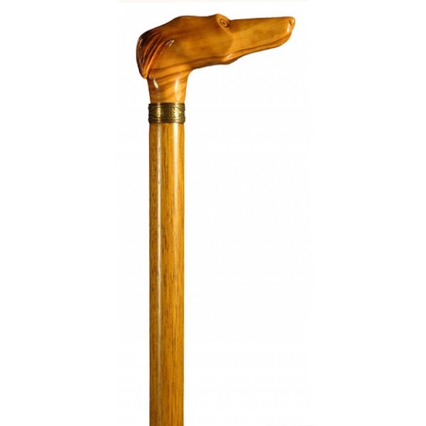 Finna Whippet Dog Head Walking Stick | Health and Care