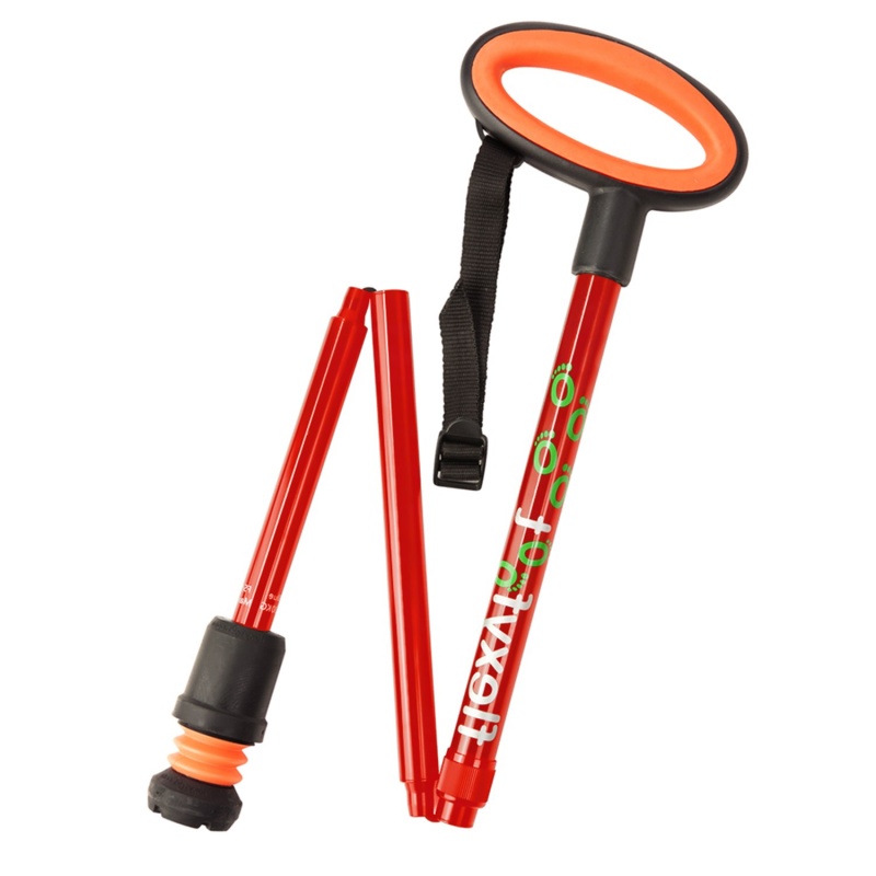 Flexyfoot Red Folding Walking Stick | Health and Care