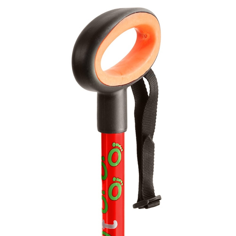 Flexyfoot Red Telescopic Walking Stick | Health and Care