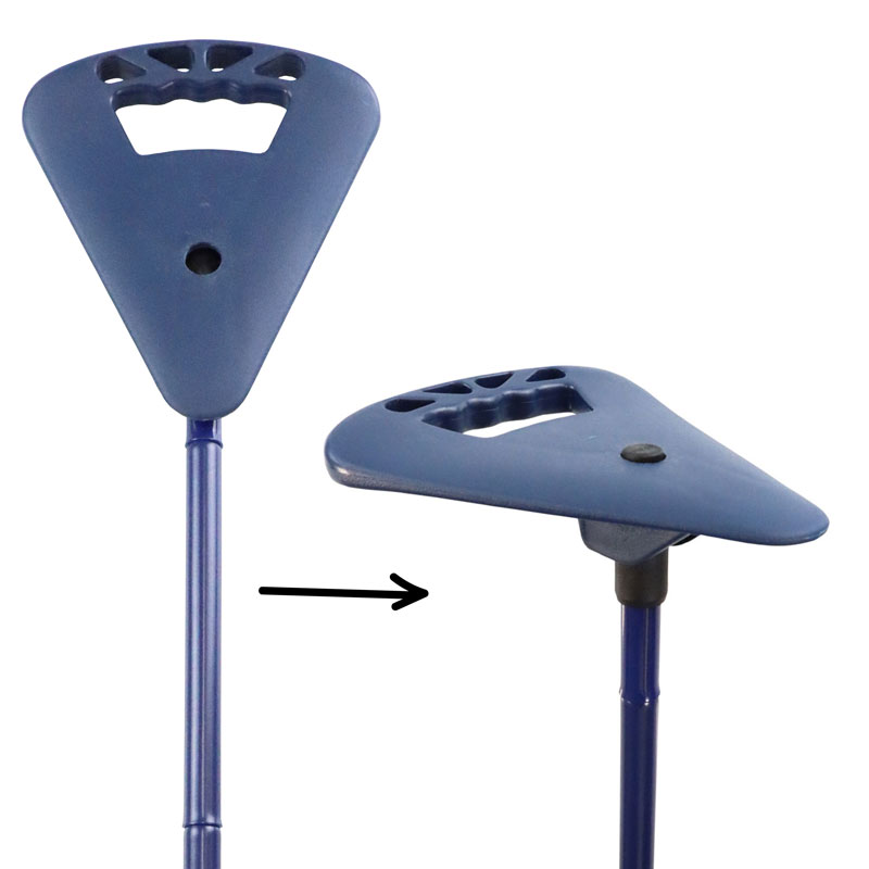 Flipstick Blue Foldaway Seat Stick | Health and Care