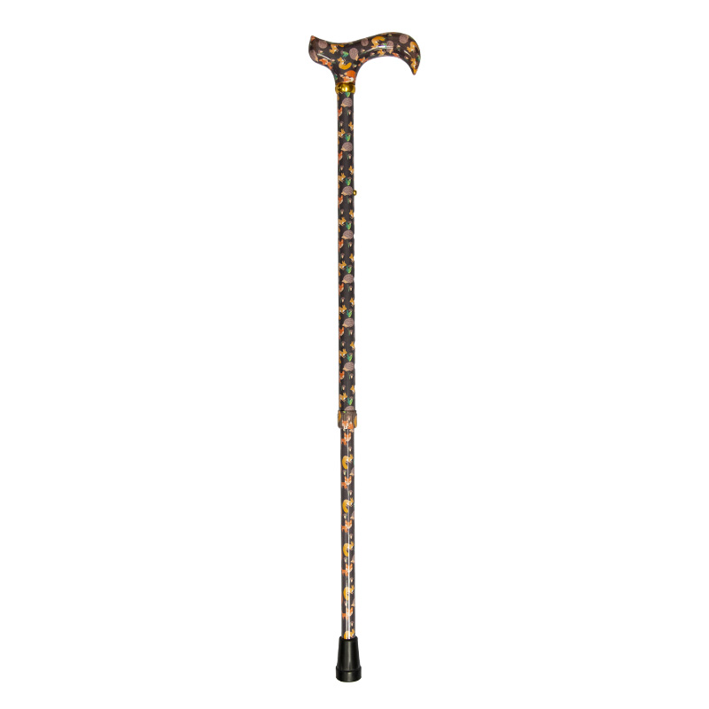 Forest Creatures Animal Friends Derby Adjustable Walking Stick | Health ...
