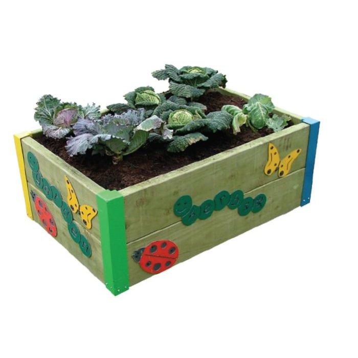 Solid Base Wooden Garden Planter for Schools | Health and Care