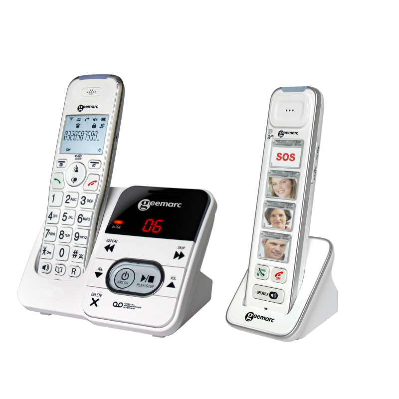Geemarc AmpliDECT 295 Amplified Cordless and Photo Phone Combination ...
