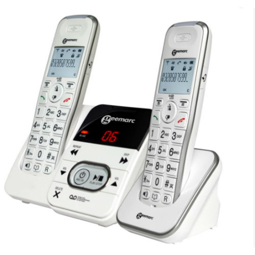 Twin Pack of Geemarc AmpliDECT 295 Amplified Cordless Telephones with ...