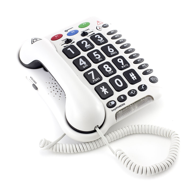 Geemarc Amplipower 50 White Amplified Telephone | Health and Care