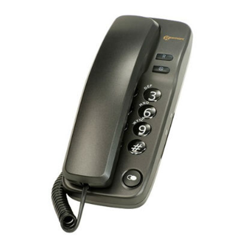 Geemarc Black Marbella Corded Telephone | Health and Care