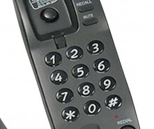 Geemarc Black Marbella Corded Telephone | Health and Care