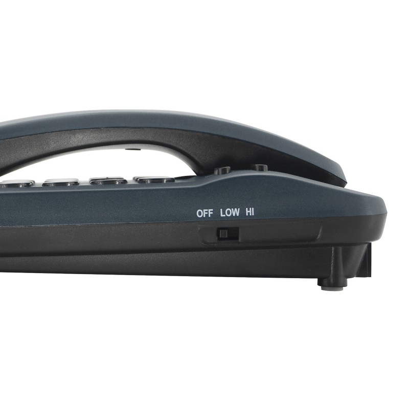 Geemarc Metallic Blue Marbella Corded Telephone | Health and Care