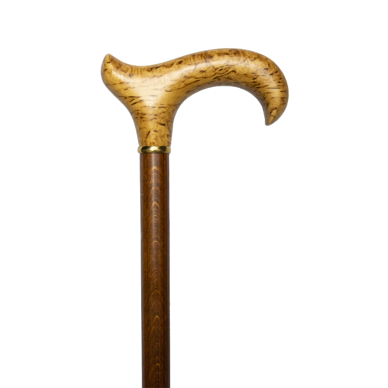 Gents' Birch Derby Cherry Stained Cane | Health and Care