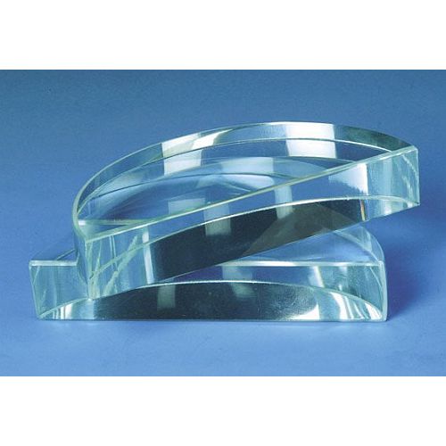 Clear Glass Semi Circular Prism | Health and Care