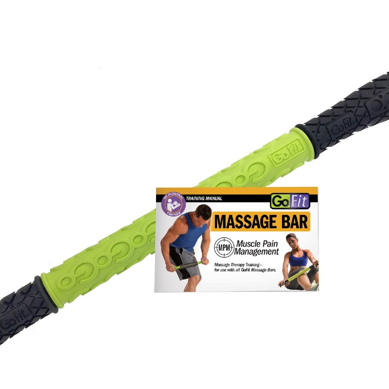 GoFit Portable Ridged Massage Bar (Green) | Health and Care