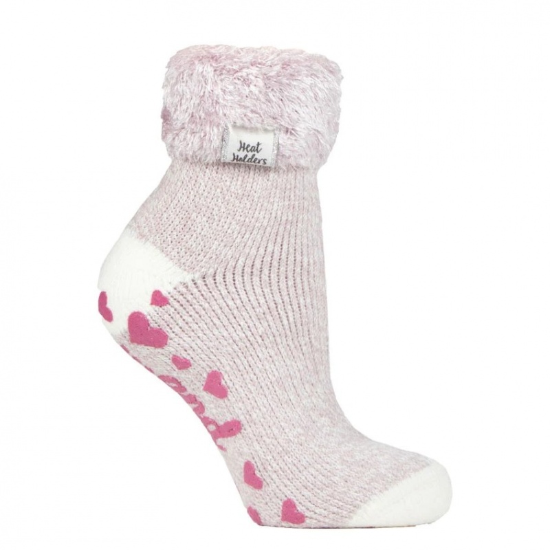 Heat Holders Women's Thermal Slipper Socks Pink | Health and Care