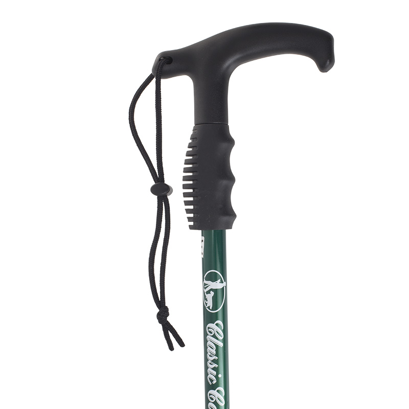 Height Adjustable Green Trekking Pole | Health and Care