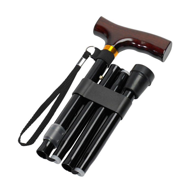 Homecraft Black Folding Walking Stick | Health and Care