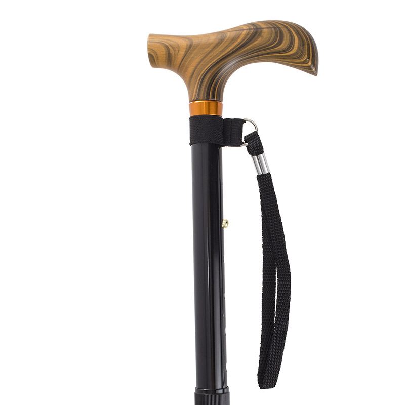 Homecraft Premium Folding Black Walking Stick | Health and Care
