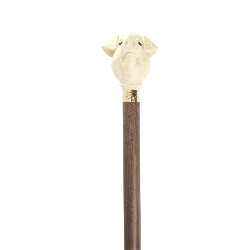 Imitation Ivory Pig Hardwood Cane | Health and Care