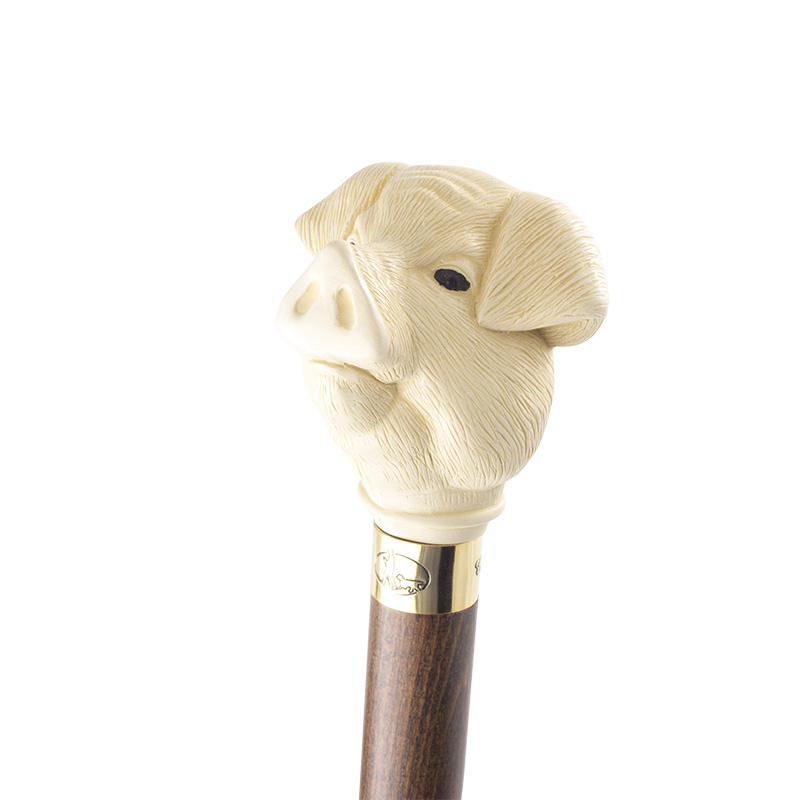 Imitation Ivory Pig Hardwood Cane | Health and Care