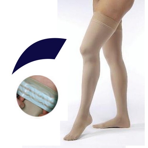 JOBST Opaque Compression Class 2 (23 - 32mmHg) Thigh High Navy Closed ...