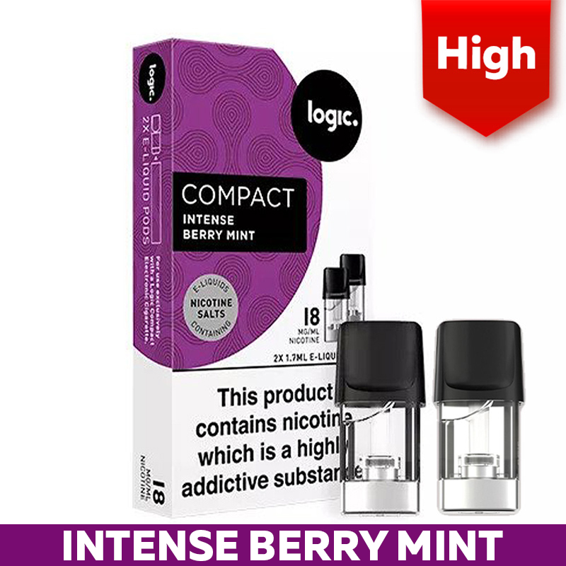 Logic Compact Intense Berry Mint 18mg Pods | Health and Care