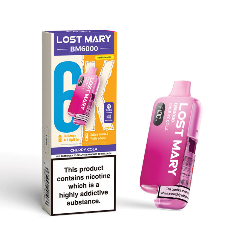 Lost Mary BM6000 Cherry Cola Vape Kit | Health and Care