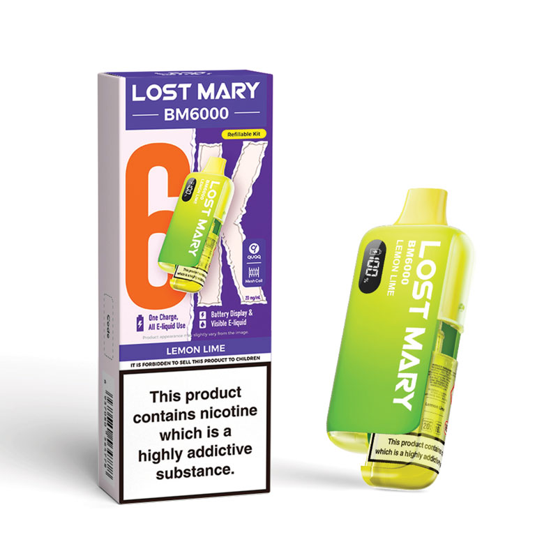 Lost Mary BM6000 Lemon Lime Vape Kit | Health and Care