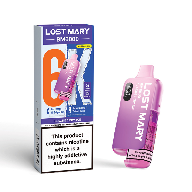 Lost Mary BM6000 Blackberry Ice Vape Kit | Health and Care