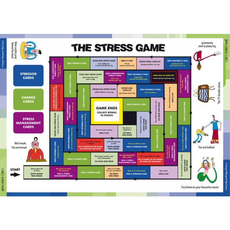 Managing Stress Educational Board Game | Health and Care