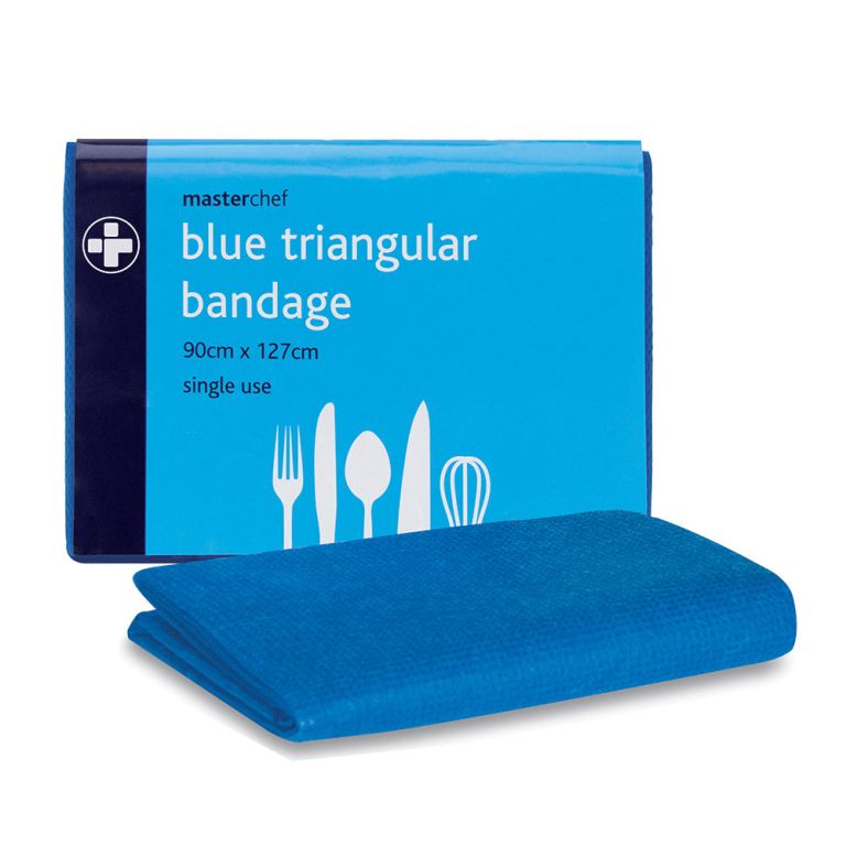 Masterchef Single Use Blue Triangular Bandage | Health and Care