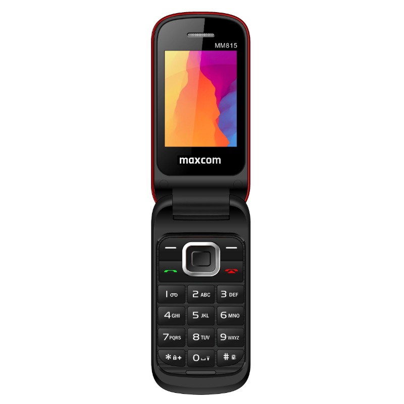 Maxcom Comfort MM815 Flip Phone (Red) | Health and Care