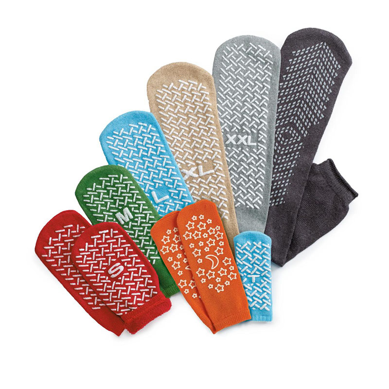 Medline Double Tread Slipper Socks Pair | Health and Care