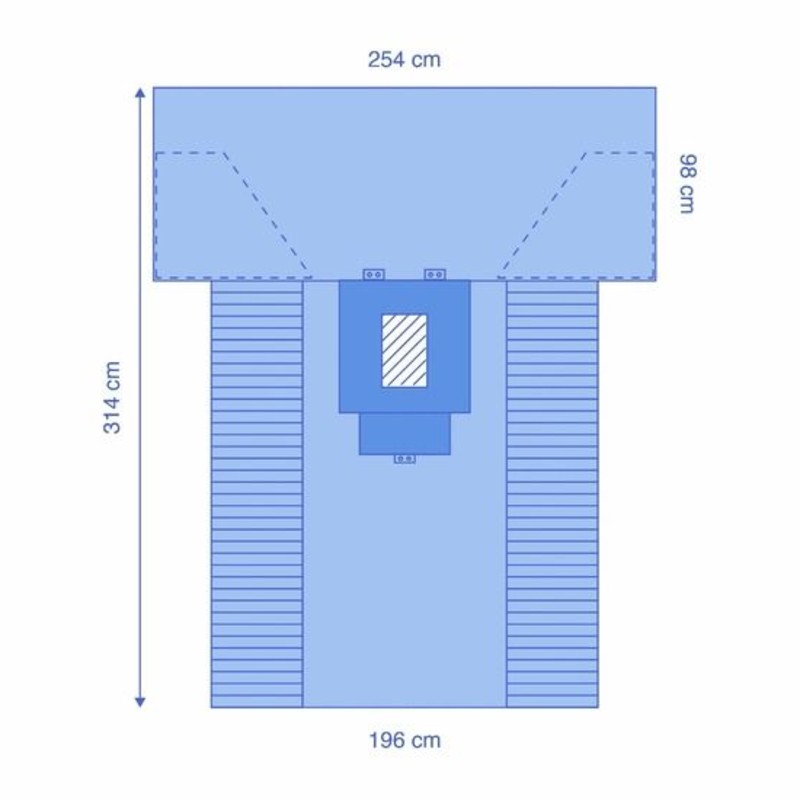 Medline Eclipse Abdominal T-Drape & Film | Health and Care