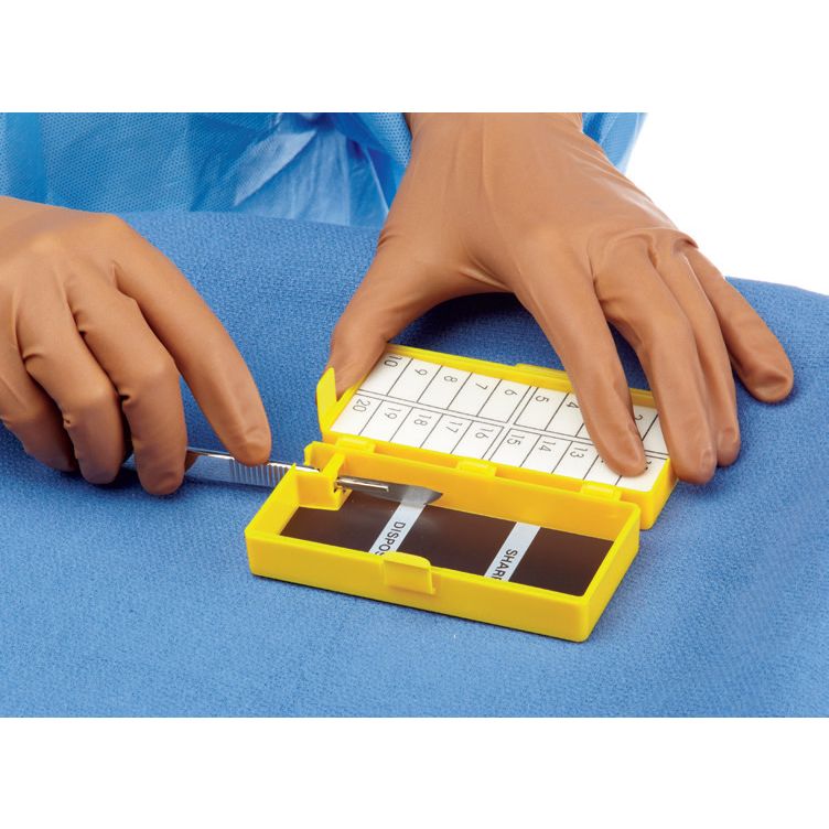 Medline Gold Standard Needle Counter with Blade Remover (Pack of 50 ...