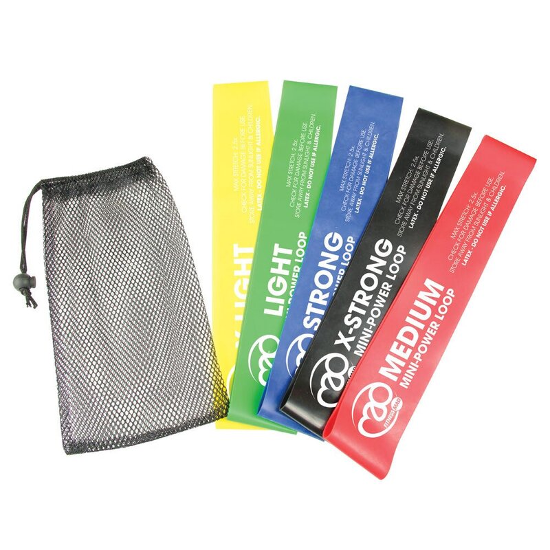 Fitness-Mad Mini Resistance Band Loops (5pk) | Health and Care