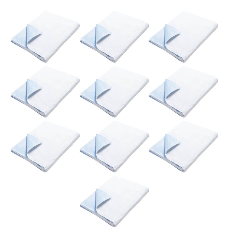 Pack of 10 Bed Pads with Tucks | Health and Care