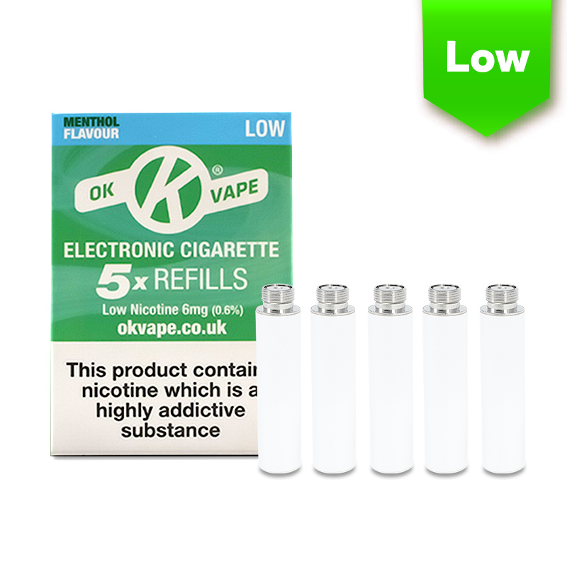 OK Vape E-Cig Low Menthol Refill Cartridges | Health and Care OK Vape E-Cig Low Menthol Refill Cartridges | Health and Care