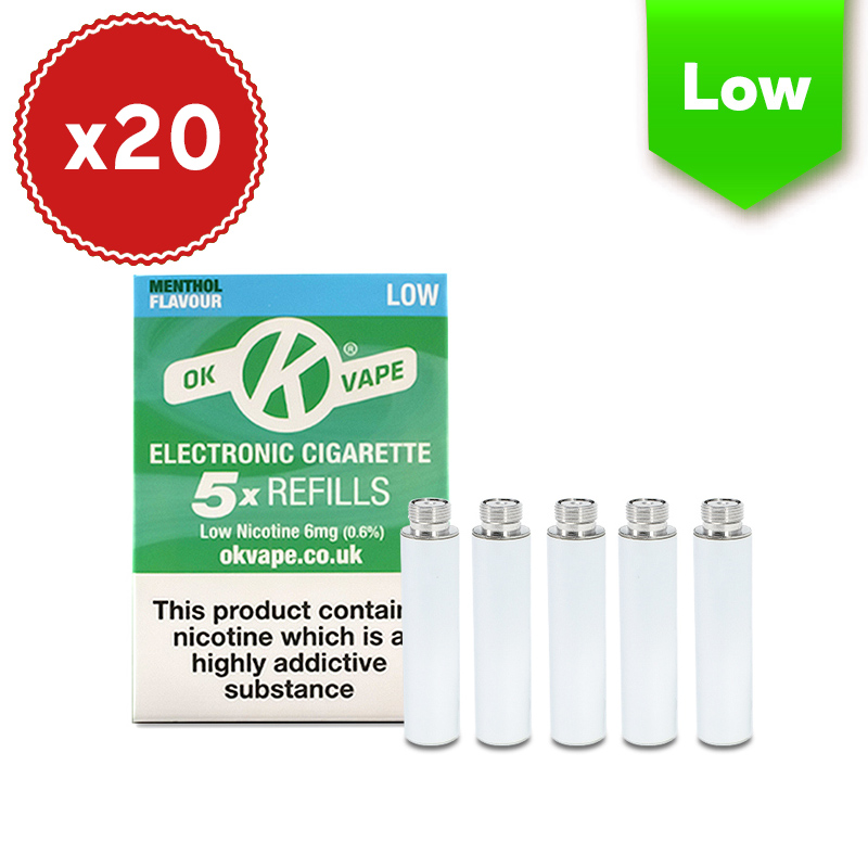 OK Vape Low Menthol Cartridges (30 Packs) | Health and Care