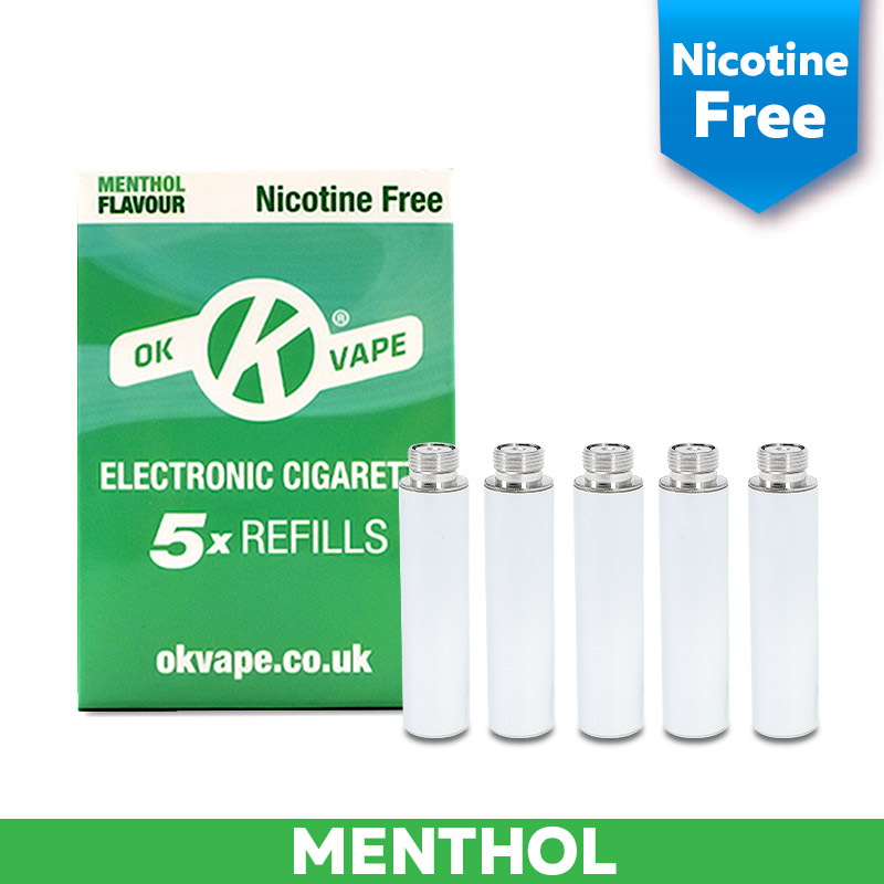 OK Vape E-Cig Nicotine-Free Menthol Cartridges | Health and Care