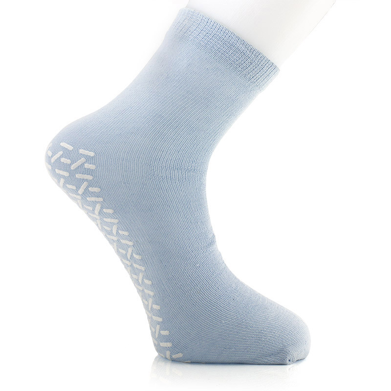 Medline One Size Fits Most Single Tread Blue Slipper Socks 48 Pairs ...