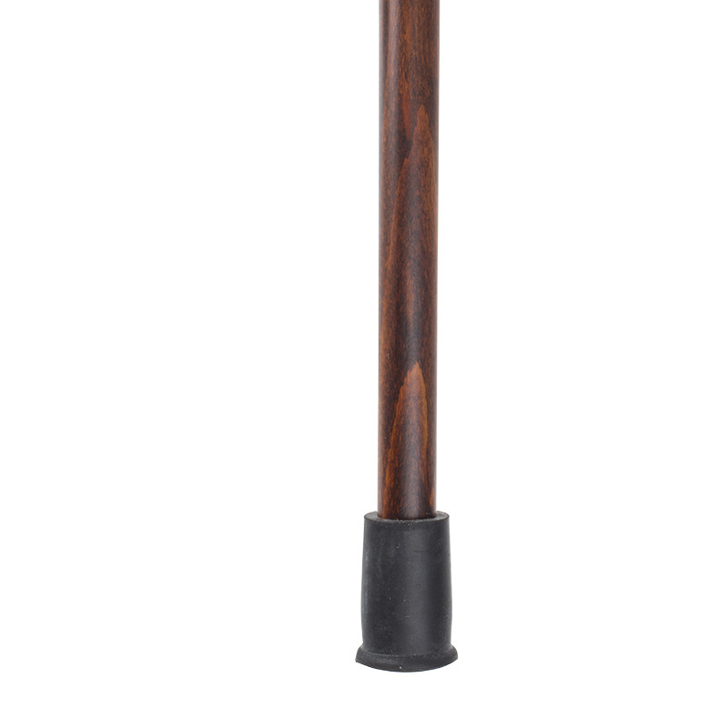Left-Handed Amber Fischer Handle Dark Hardwood Orthopaedic Walking Cane ...