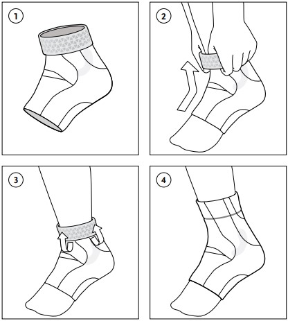 Ossur Black Form Fit Pro Ankle Sleeve | Health and Care
