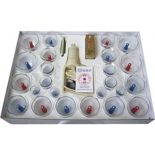 Complete Plastic Cupping Set with 24 Cups | Health and Care