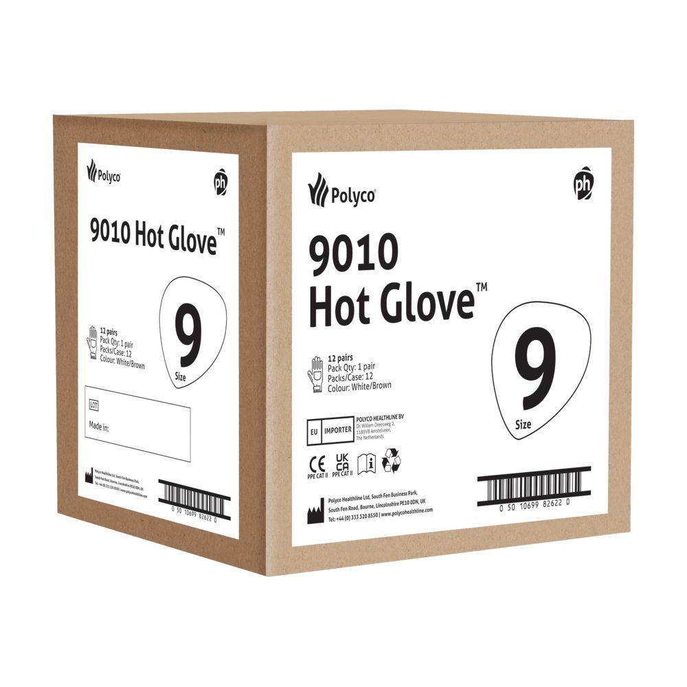 Polyco Hot Glove Oven Gloves (28cm Length) | Health and Care