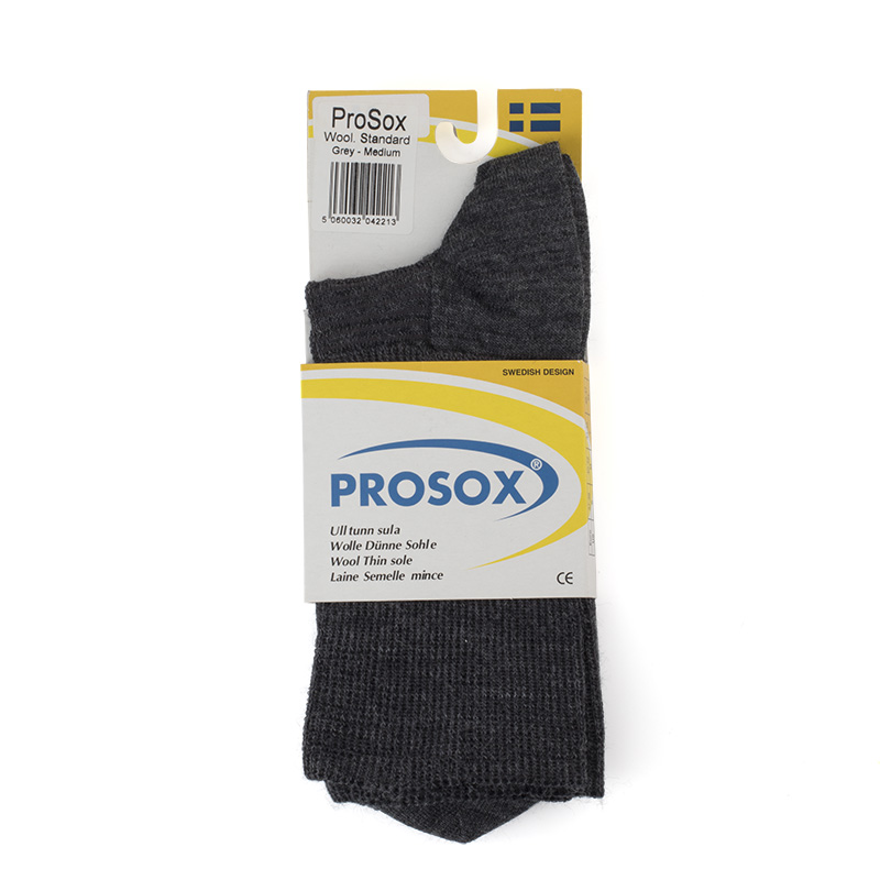 Prosox Standard Length Wool Socks - Anthracite Grey | Health and Care