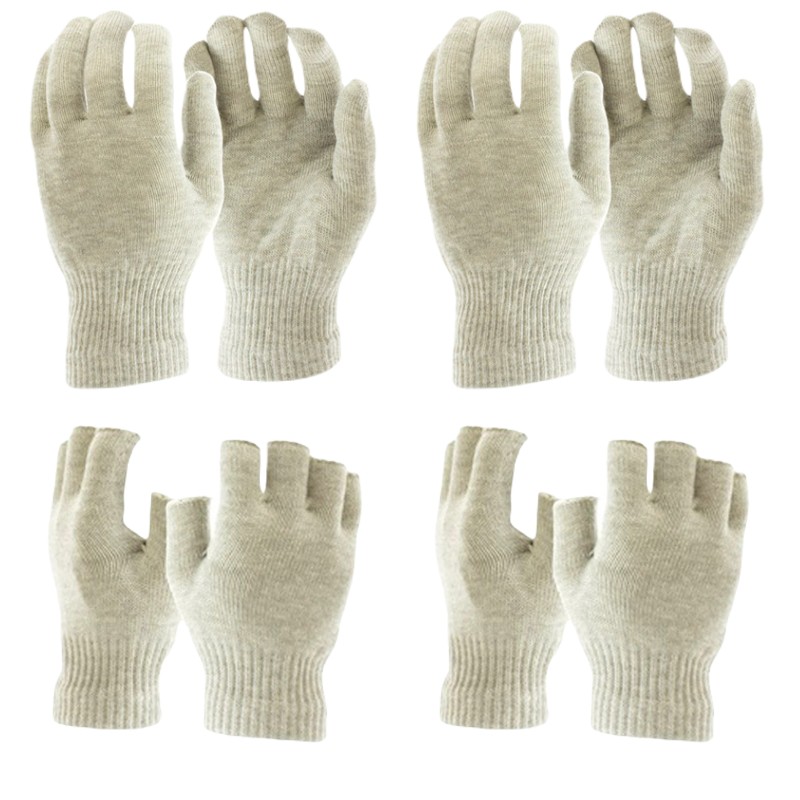 Silver Gloves & Fingerless Gloves (Double) | Health and Care