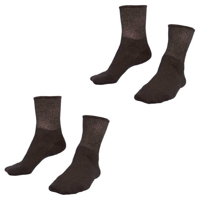 Twin Pack of Deluxe 12% Silver Socks | Health and Care