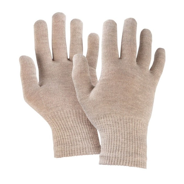 Deluxe 12% Silver Cotton Gloves (Natural) | Health and Care
