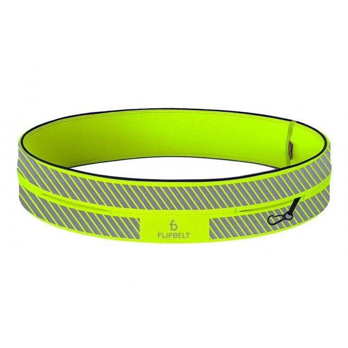 FlipBelt Reflective Yellow Running Storage Belt | Health and Care
